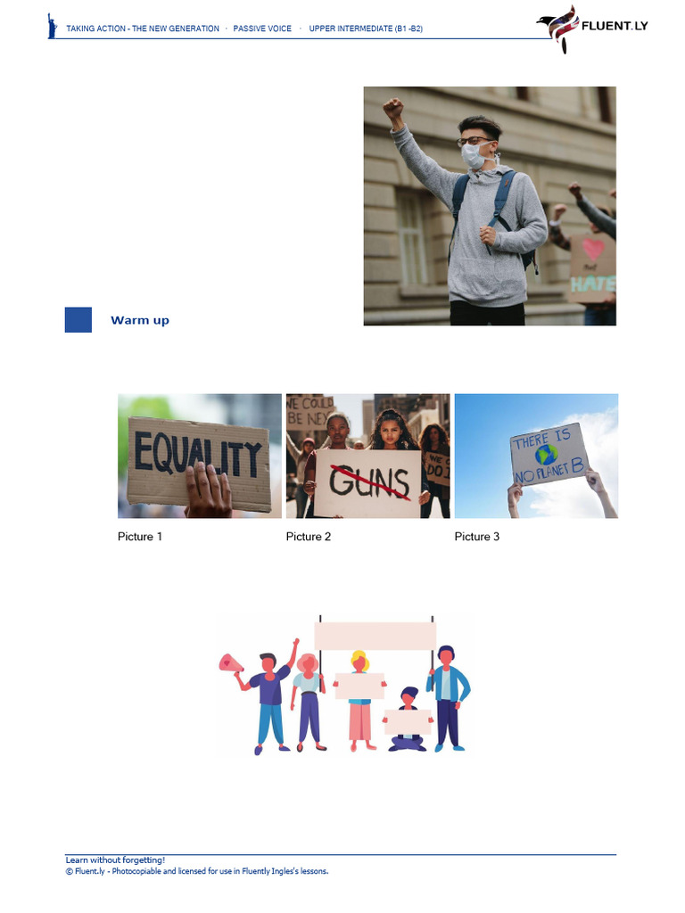 Taking Action - The New Generation Protests (+passives) | PDF | Verb ...