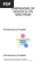4 Dimensions of Health | PDF