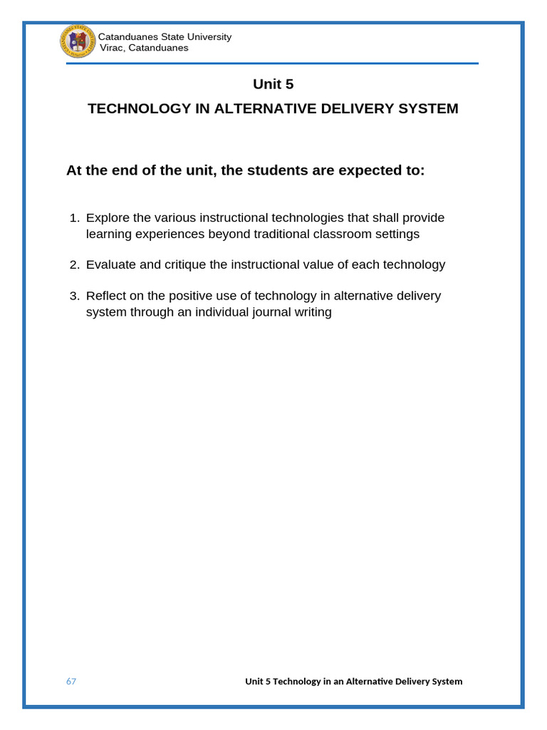 LM_Unit-5_Final | PDF | Educational Technology | Learning