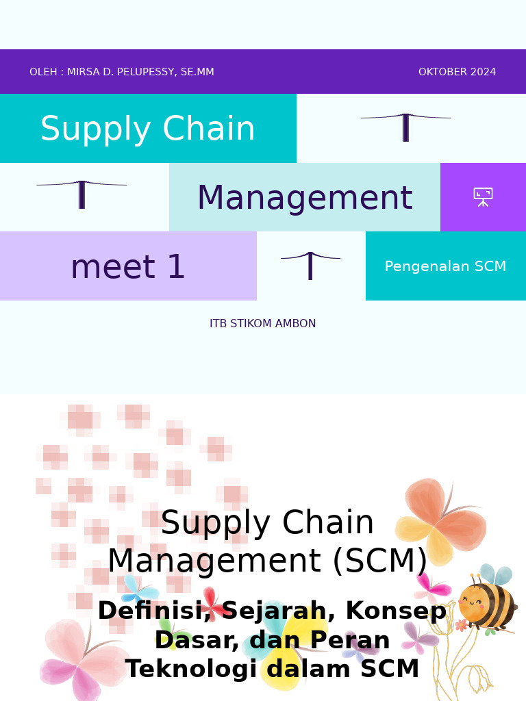 Pertemuan 1 Materi Kuliah Pengenalan SCM | PDF | Bisnis