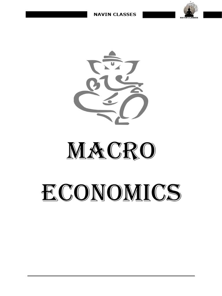 CA Foundation Macro Eco Summary - Final | PDF | Gross Domestic Product ...