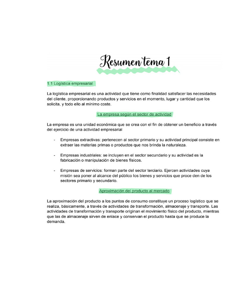 Resumen Tema 1 | PDF