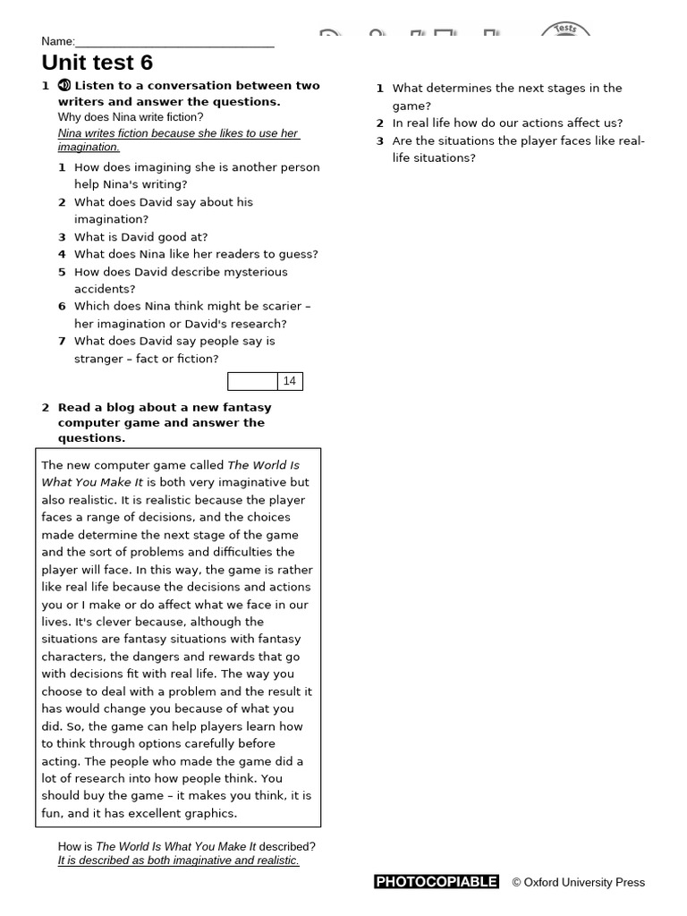 PrEx_3_Unit_6_test | PDF