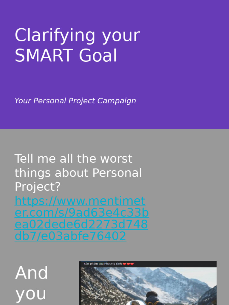 Lesson 4 - Clarifying Your SMART Goal | PDF | Business