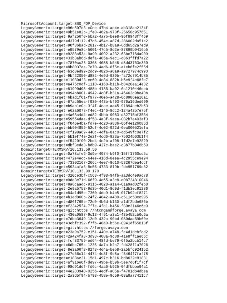 Generic Credentials | PDF