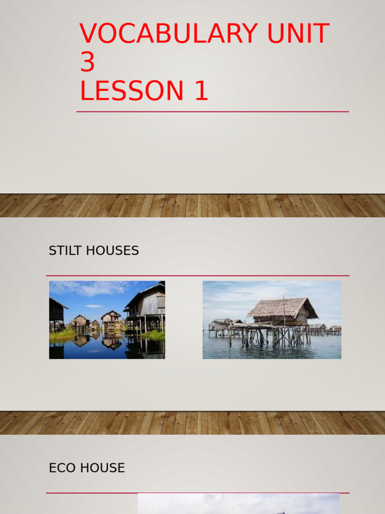 Vocabulary unit 3 lesson 1 | PDF