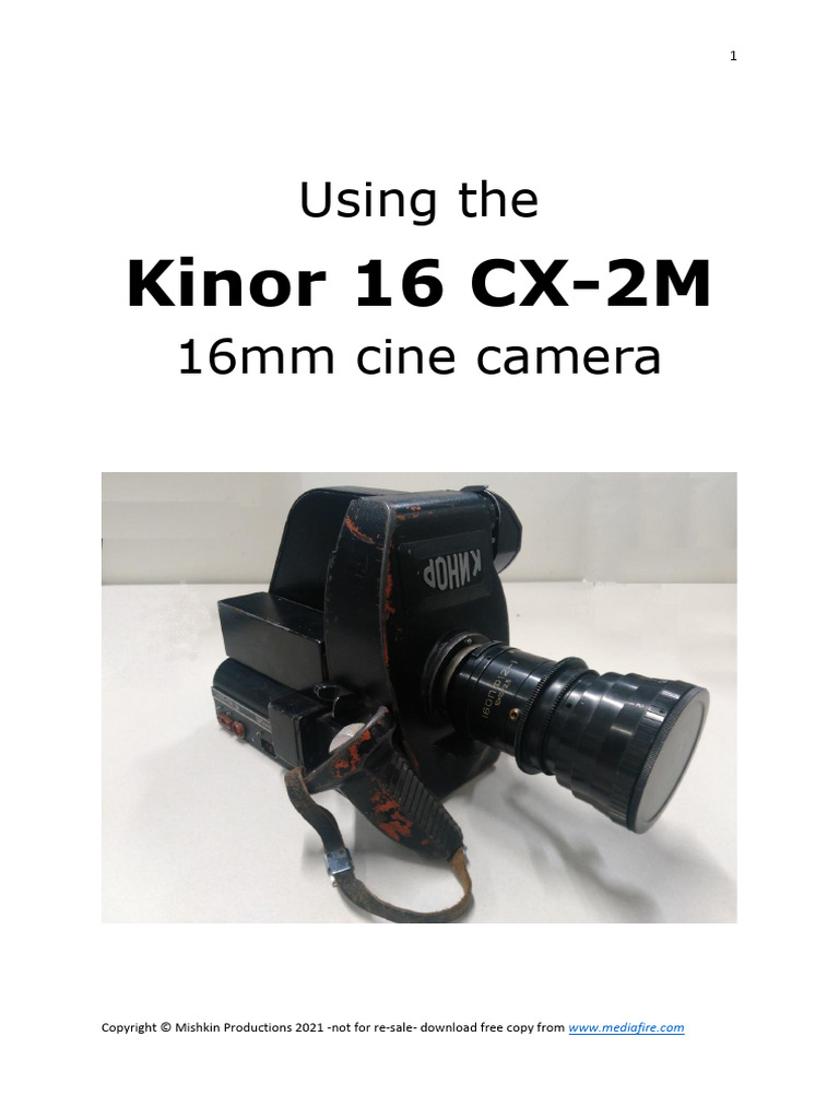 Using The Kinor 16 CX-2M | PDF | Camera Lens | Camera
