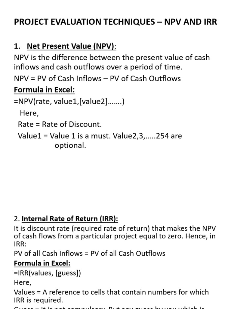 Fin Mod - 5 | PDF | Net Present Value | Internal Rate Of Return