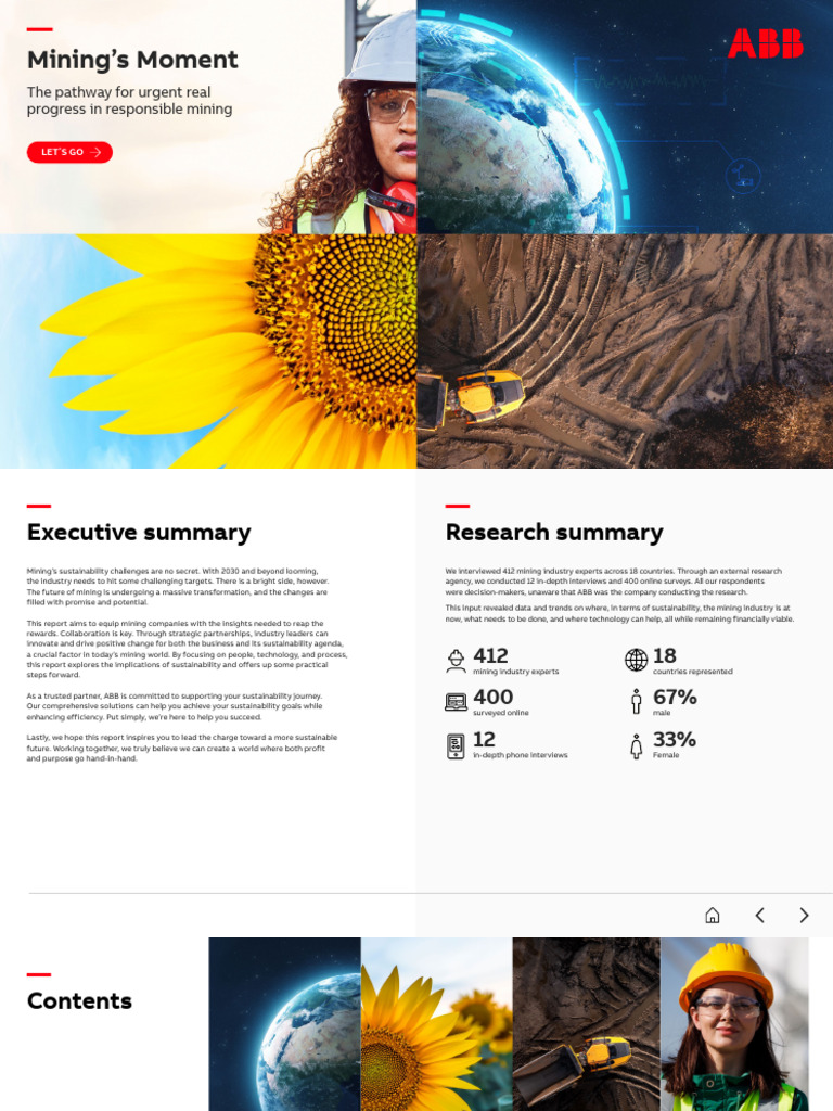 ABB Mining's Moment - Global Mining Report 2024 | PDF | Sustainability ...