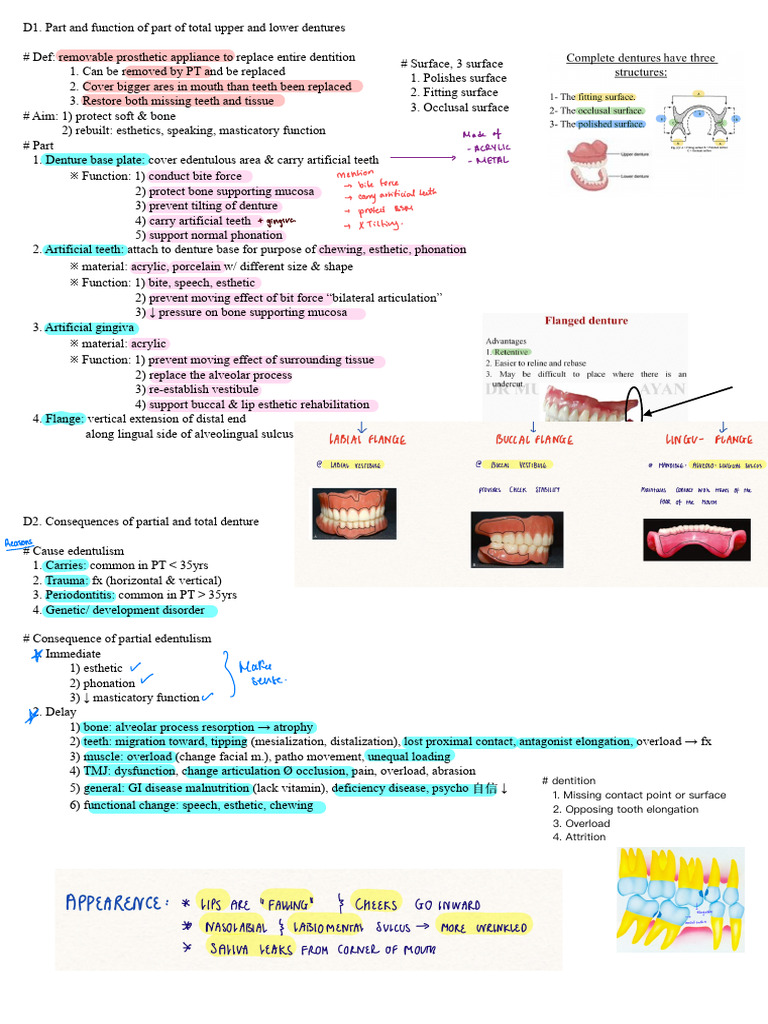 Prostho D | PDF | Dentures | Epithelium