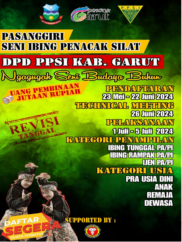 Revisi Tanggal Proposal Pasanggiri Ppsi Garut 2024 | PDF