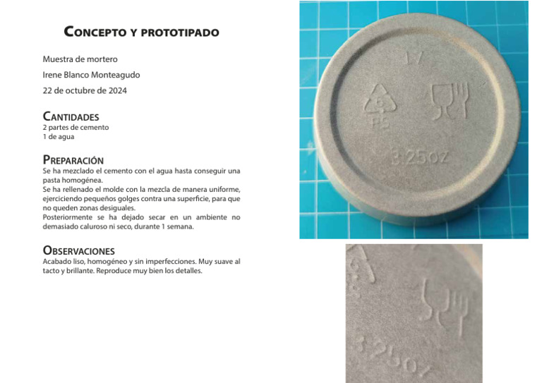 Ficha Material Irene Blanco | PDF