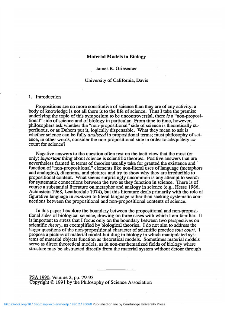 Material Models in Biology | PDF | Regression Analysis | Causality