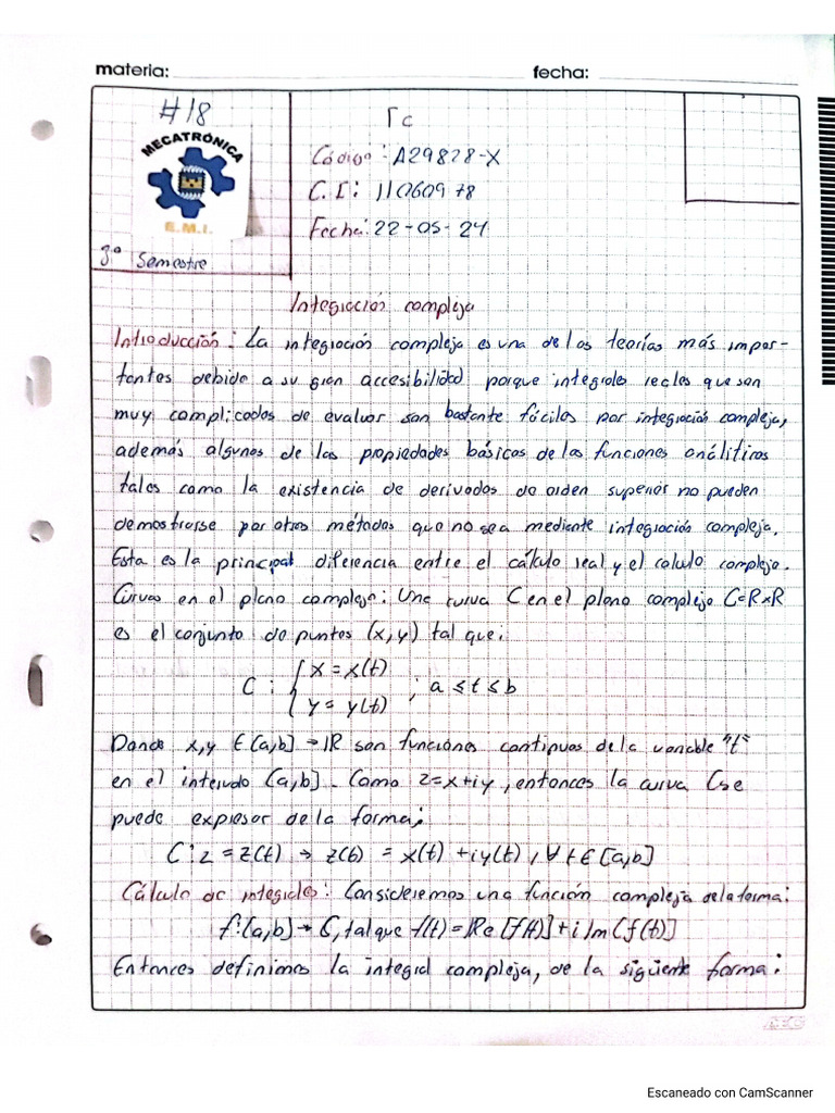 #18 T.C. Variable Compleja A29828-X | PDF