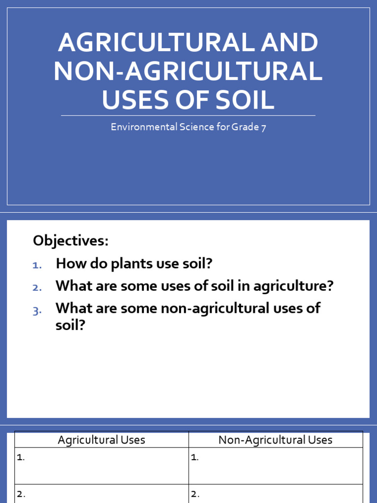 5 - Agricultural and Non Agricultural Uses of Soil | PDF | Soil ...