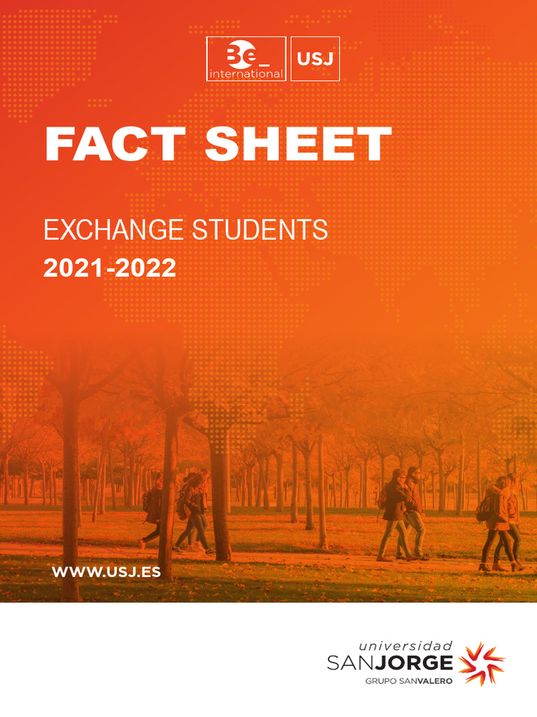Fact Sheet Usj 21-22 Non-European Eng | PDF | Academic Term