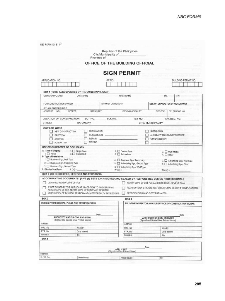 NBC Forms - Part 4a (For Npo) | PDF