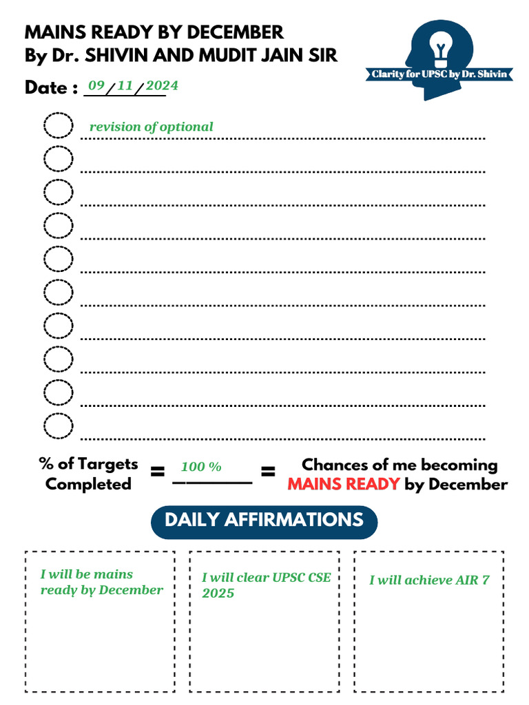Target Tracker 9th & 10th November | PDF