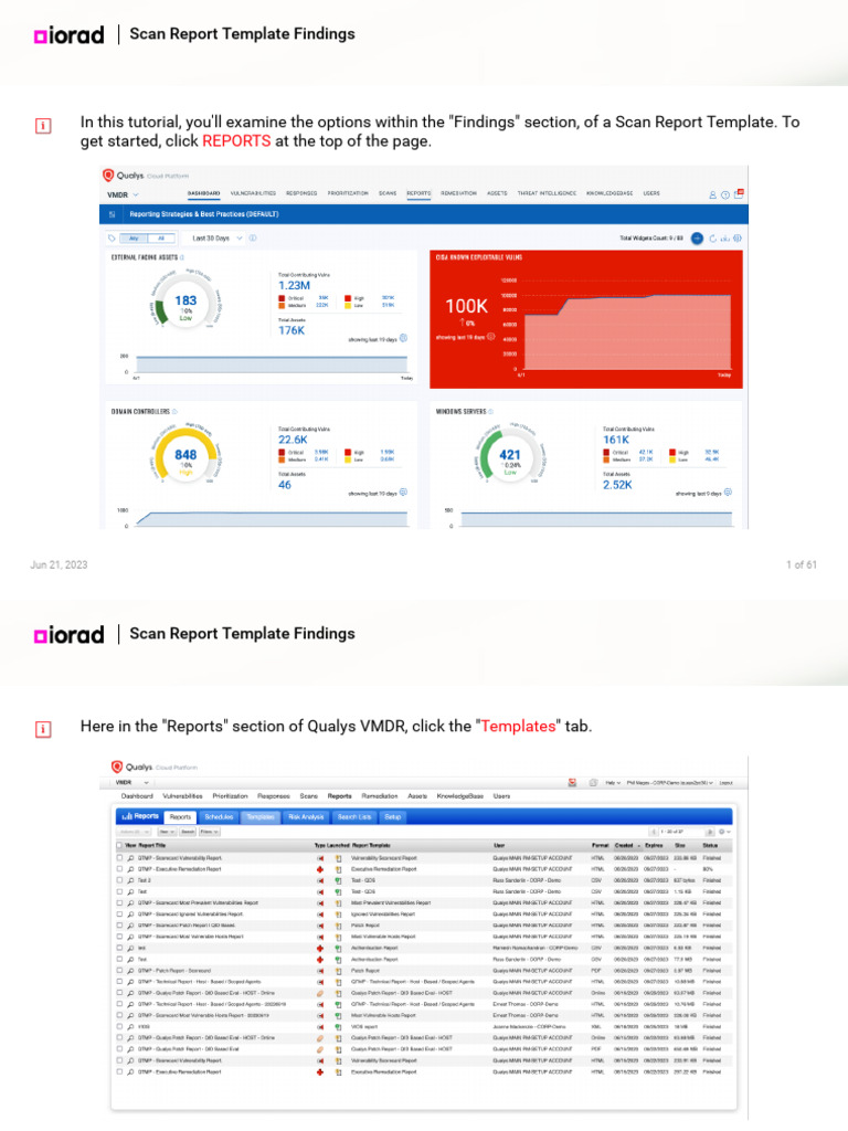 Scan Report Template Findings | PDF | System Software | Software