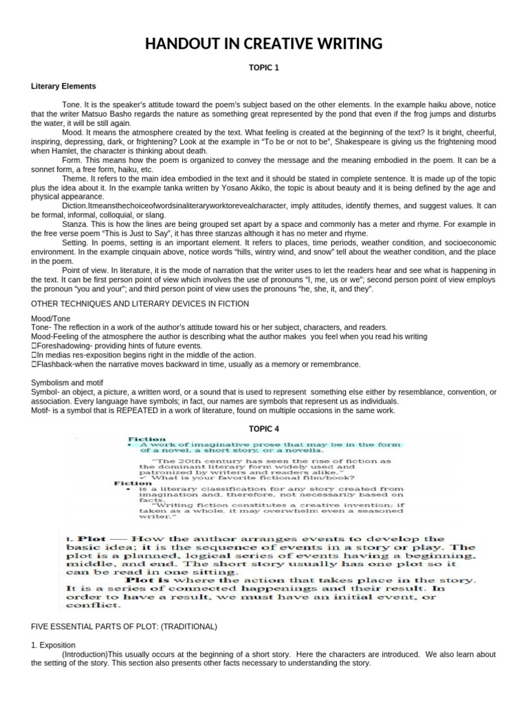 HANDOUT-2 | PDF | Poetry | Narration