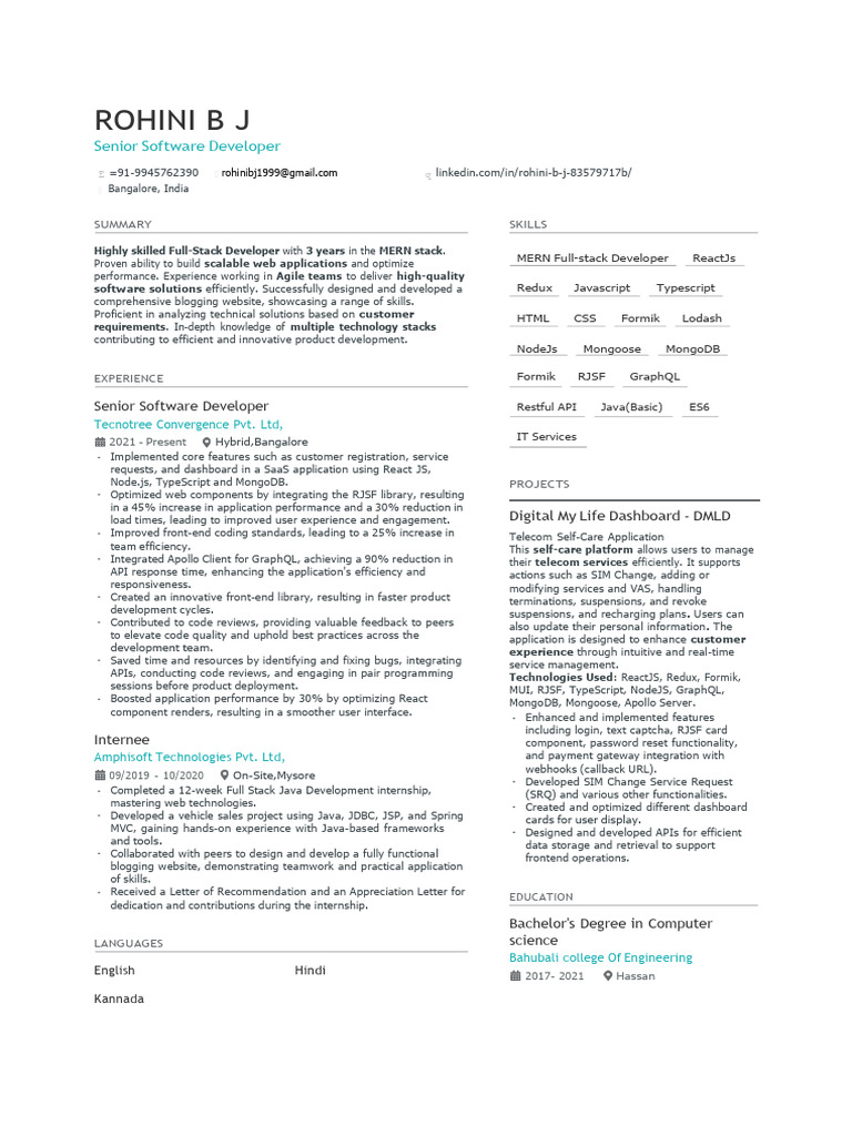Amphisoft Internship Experience Summary | PDF | Computer Science ...