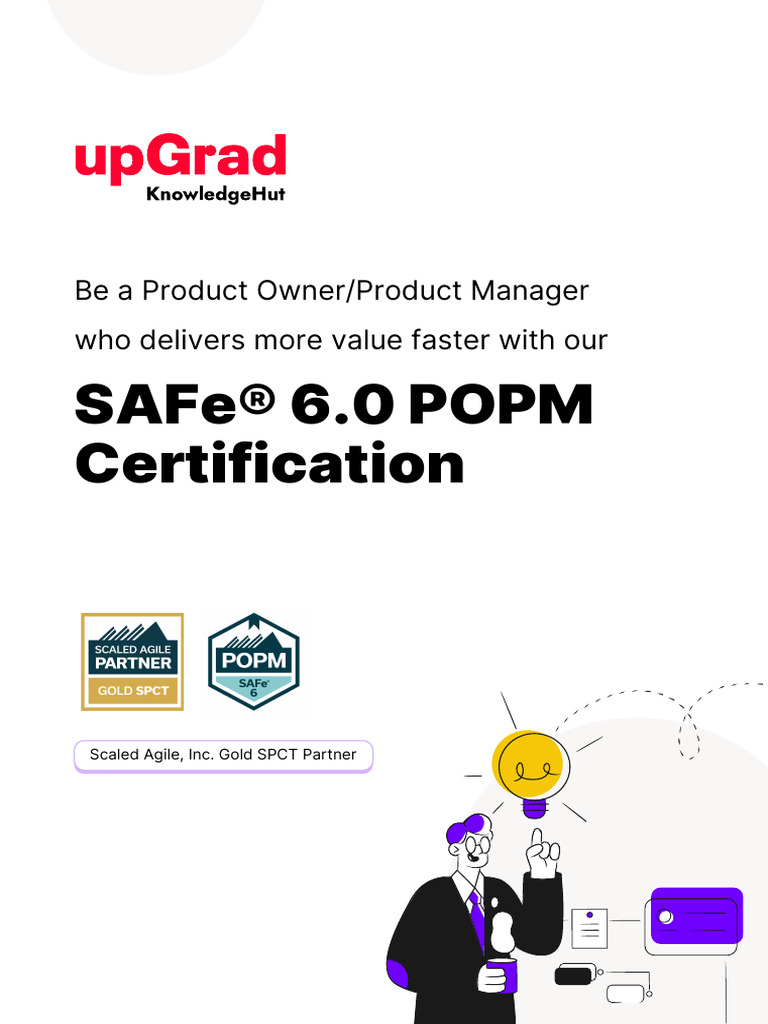 POPM Brochure - V4 - 0724 | PDF | Agile Software Development | Scrum (Software Development)