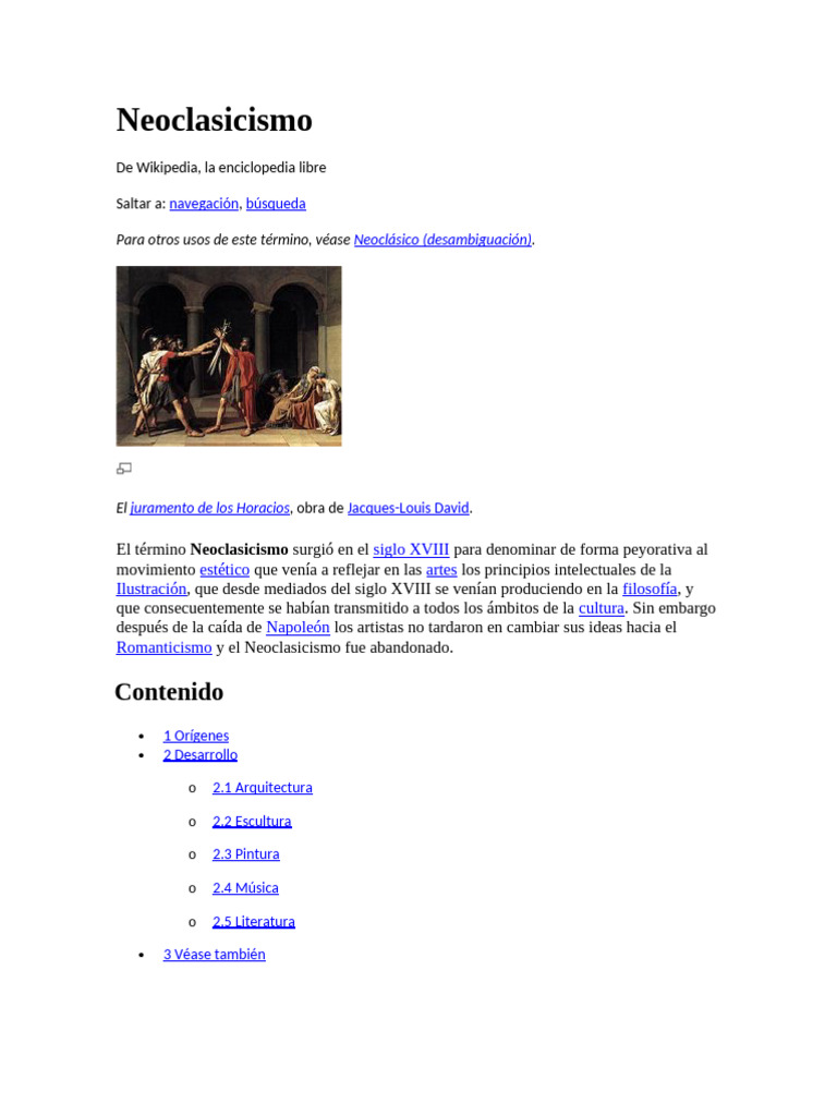 Neoclas Romanticismo Impres | PDF | Impresionismo | Romanticismo