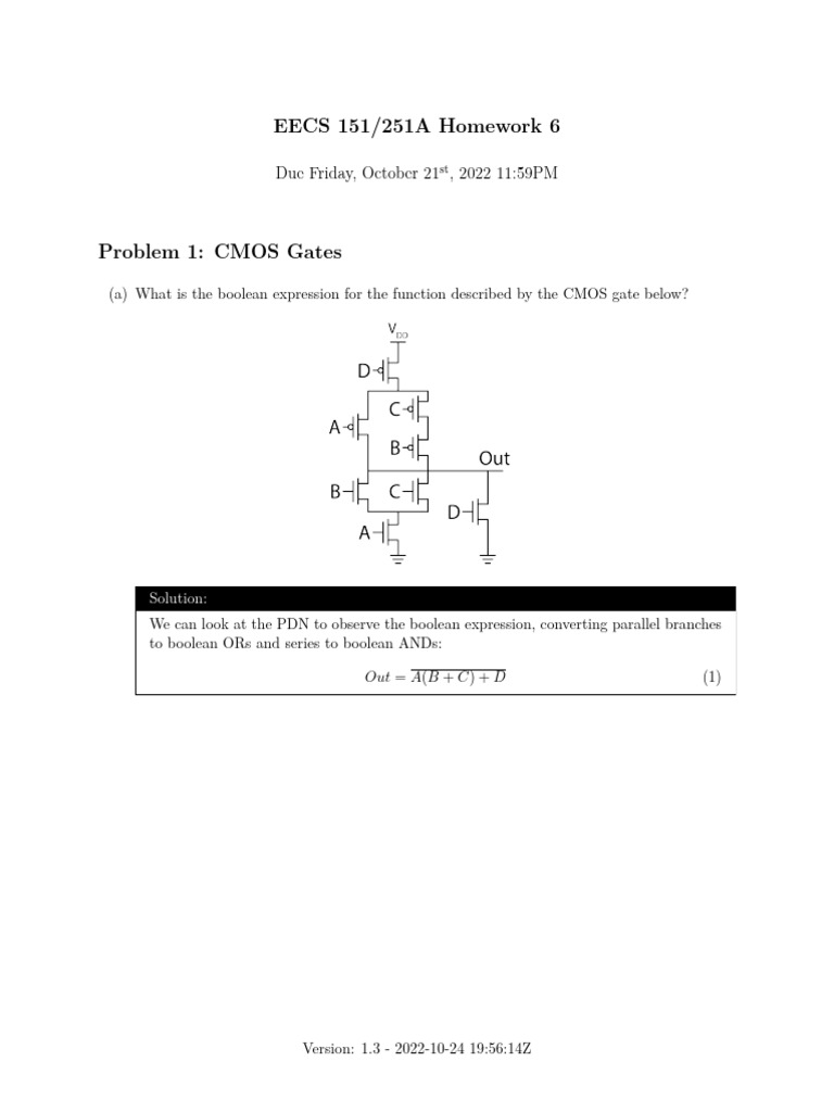 Numerical s 1 | PDF | Logic Gate | Cmos