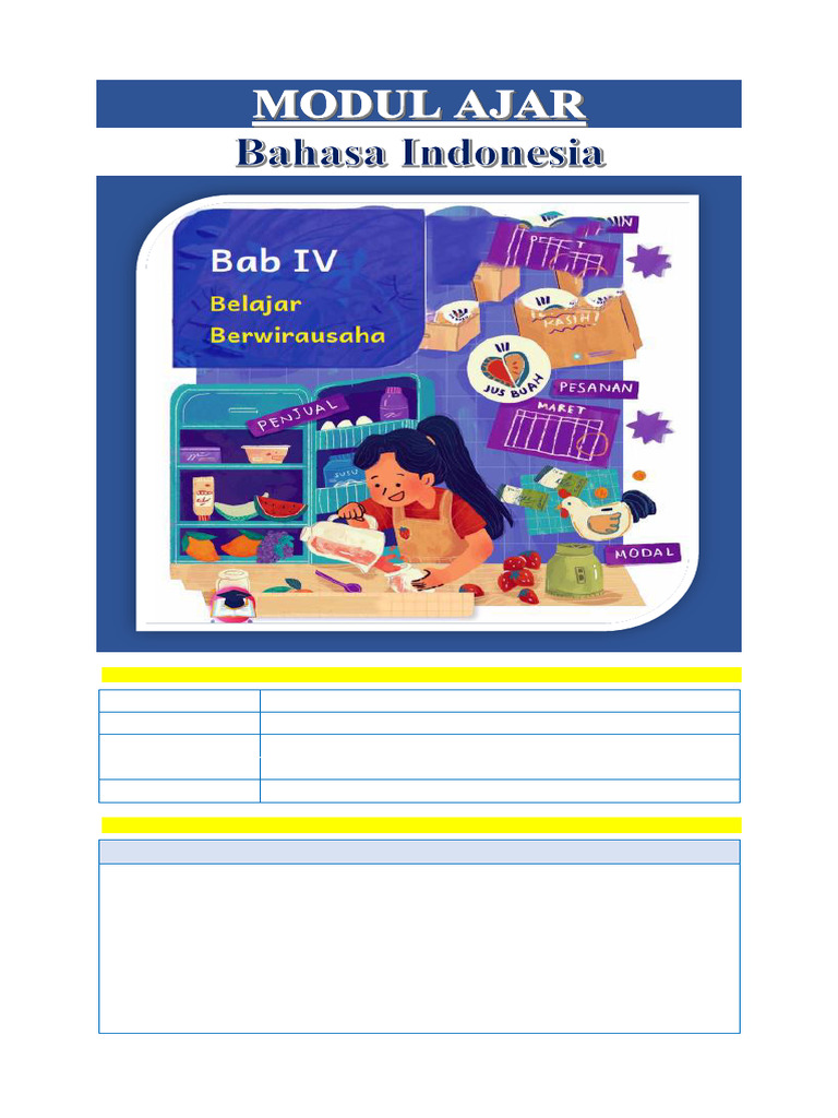Modul Kls 5 B.indo 25 Oktober 2024 | PDF | Karier & Perkembangan