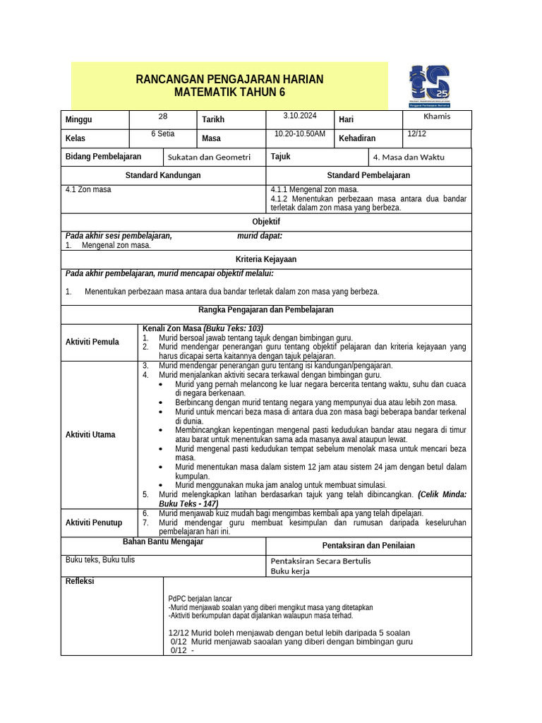 Khamis 3.10.2024 RPH M28 | PDF