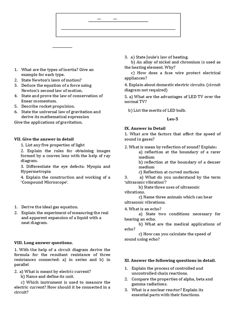 10 em Sci Seven Marks Question Bank | PDF | Chemical Reactions | Ammonia