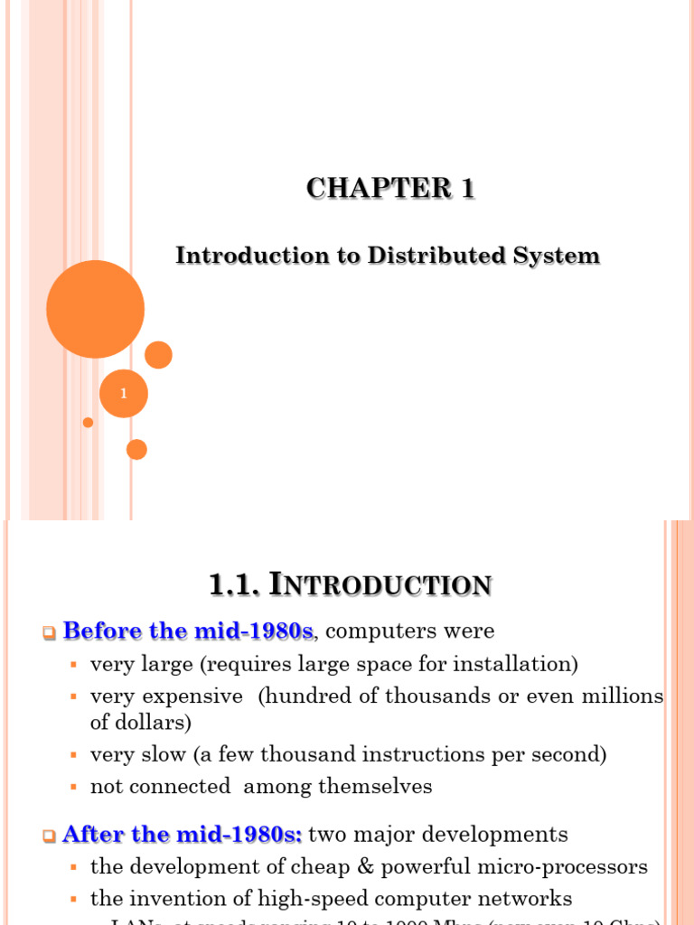 Chapter 1 | PDF | Computer Network | Computer Cluster