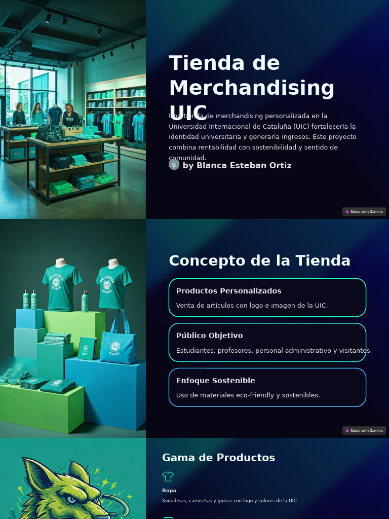 Tienda de Merchandising UIC | PDF