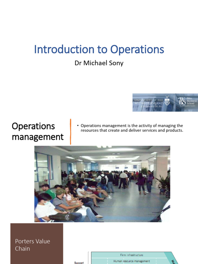 Class 1 - Intro To Operations | PDF | Competitive Advantage | Economies
