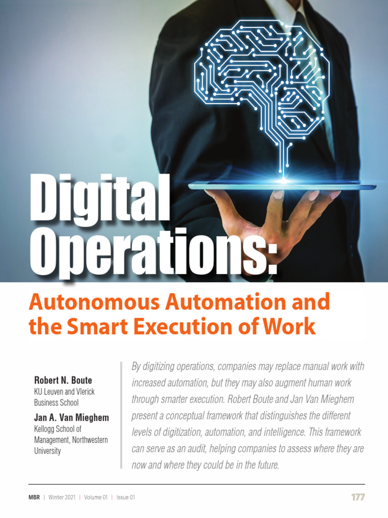 Digital Operations Framework Overview | PDF | Automation | Machine Learning
