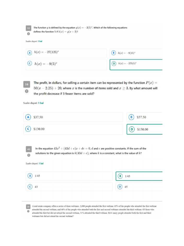 Math Mistakes 1 (C) | PDF