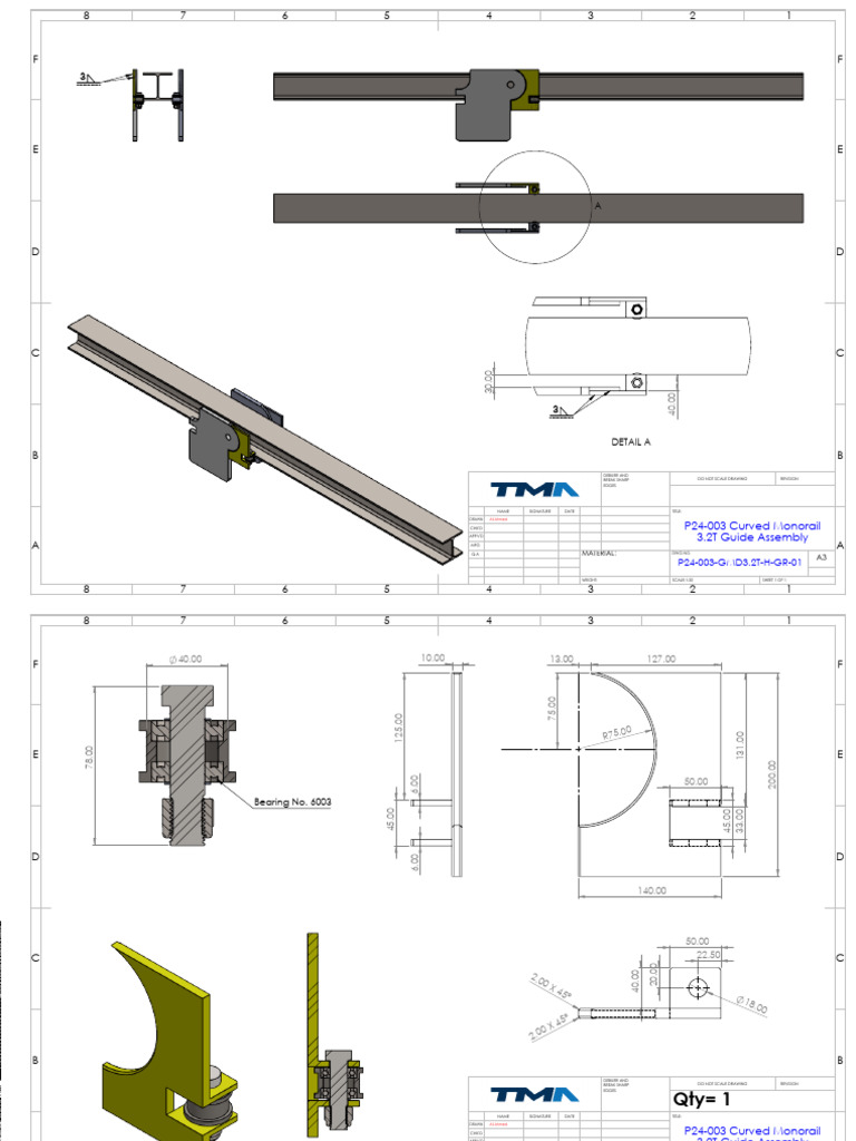 P24-003 Curved Monorail Guide Assembly Full D | PDF