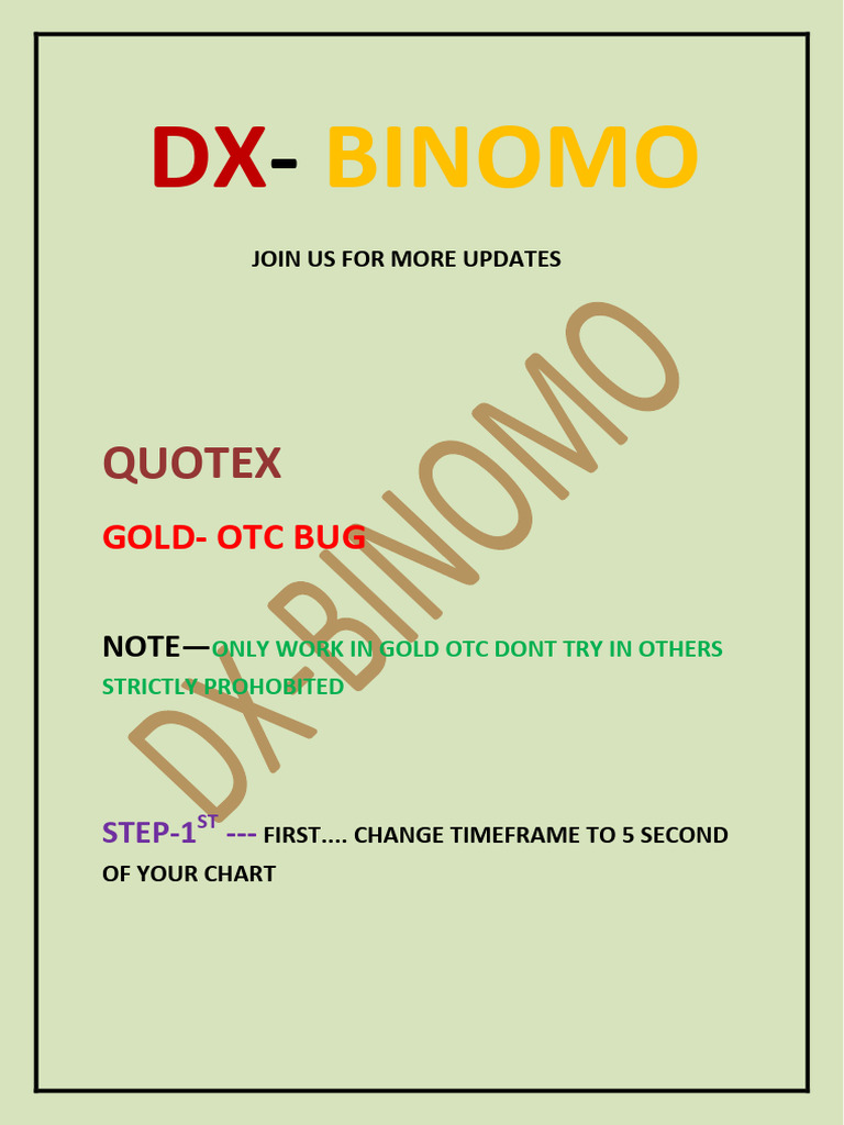 Gold OTC BUG (QUOTEX) | PDF