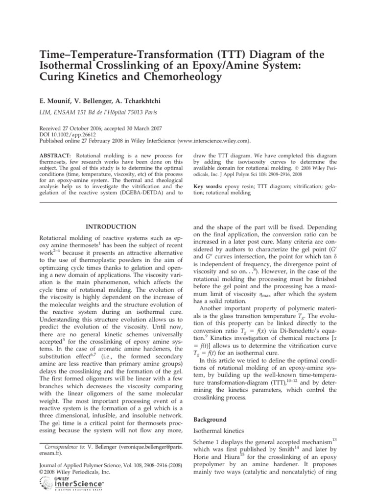 E. Mounif - TTT Diagram of The Isothermal Crosslinking of An Epoxy ...