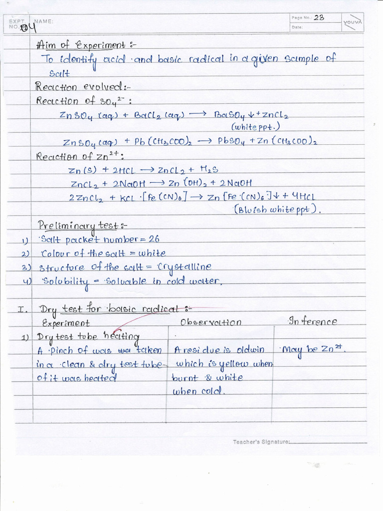 Chemistry Exp-4 | PDF