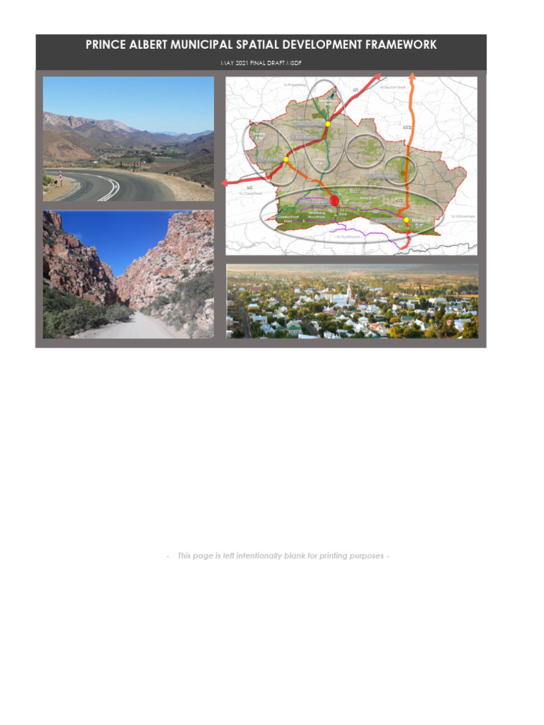 17.05.2021 Prince Albert Municipality Spatial Development Framework ...