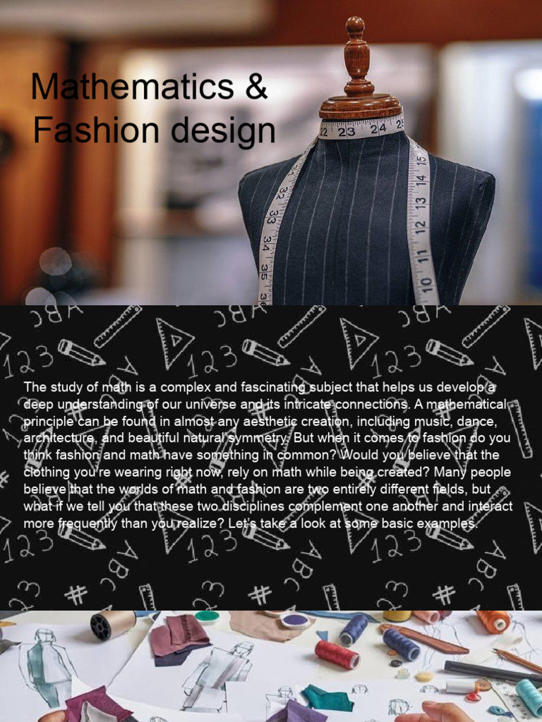 Mathematics and Fashion Design | PDF | Geometry | Mathematics