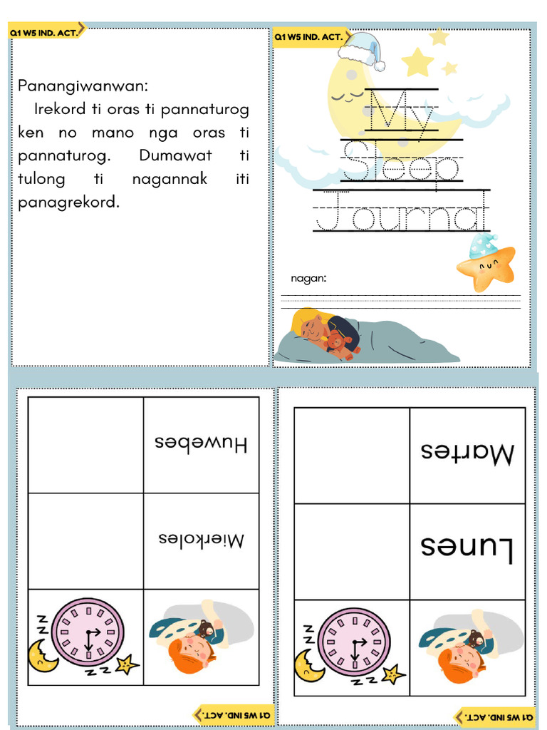 q1 w5 Sleep Journal | PDF