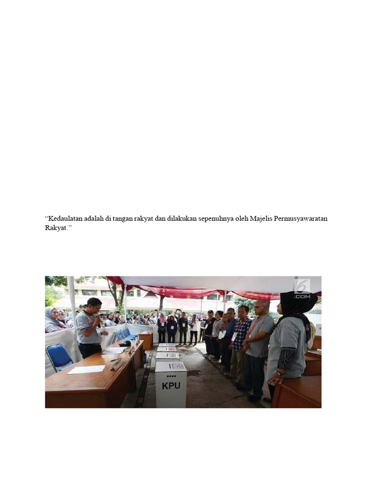 Indonesia Sebagai Negara Yang Berkedaulatan Rakyat | PDF | Politik | Ilmu Sosial