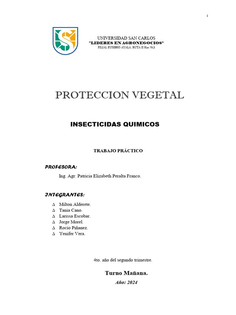 Insecticidas Quimicos | PDF | Insecticida | Amida