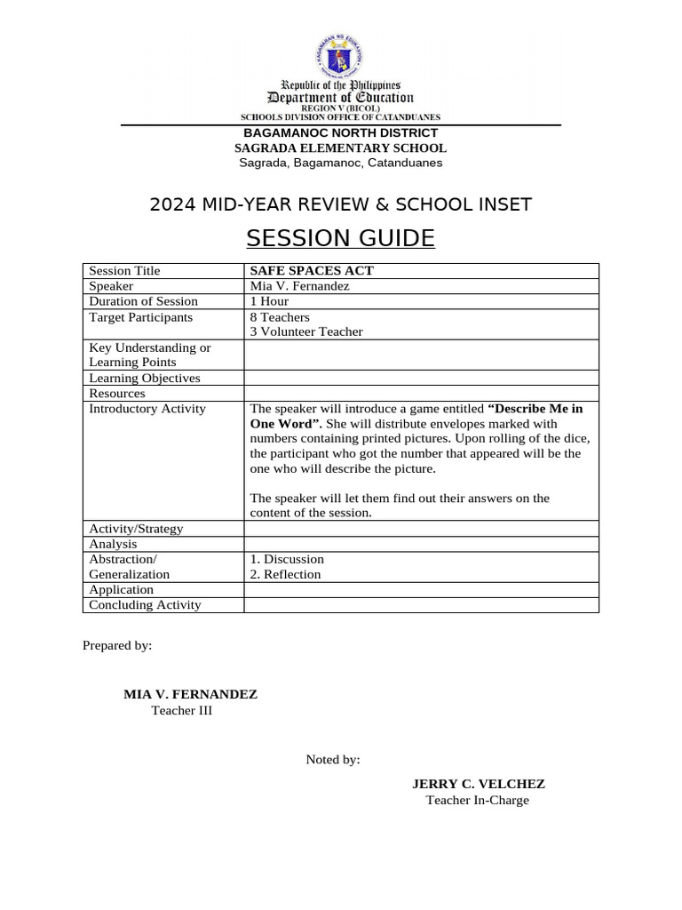 Session Guide | PDF | Self-Improvement | Science & Mathematics