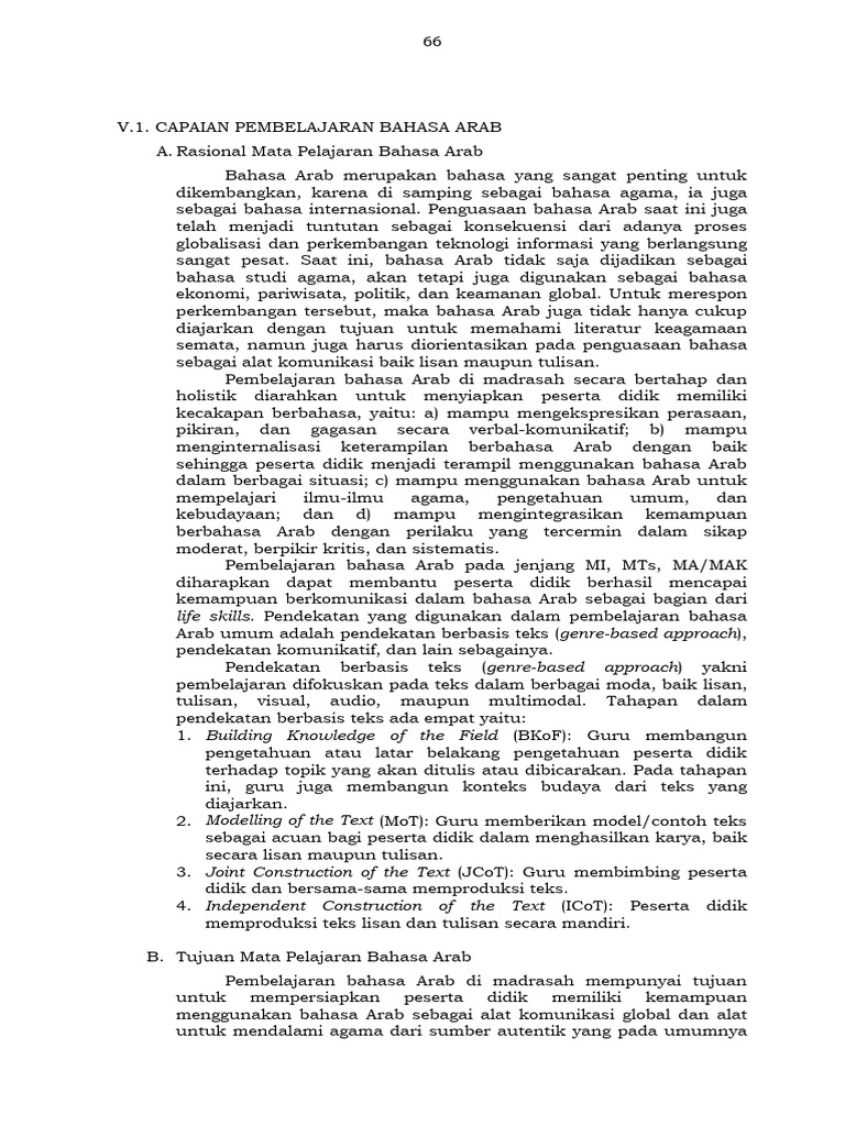 CP 2024 - Bahasa Arab | PDF | Seni & Disiplin Bahasa | Kajian Bahasa Asing