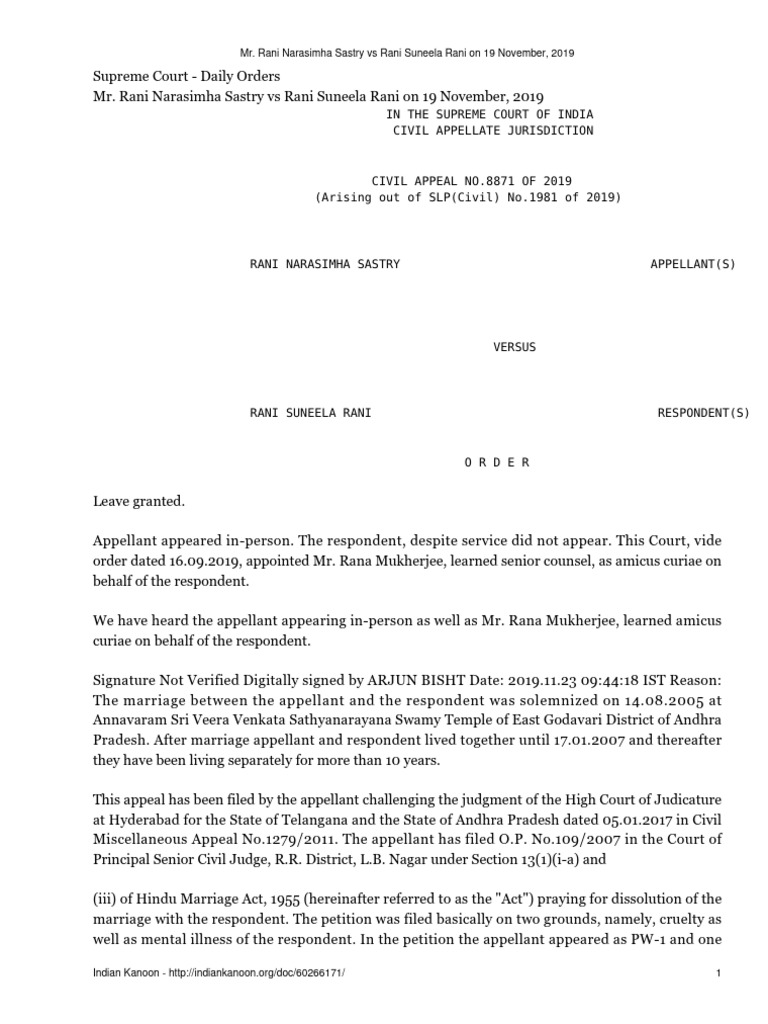 498A Cruelty Divorce Judgement | PDF | Appeal | Judgment (Law)