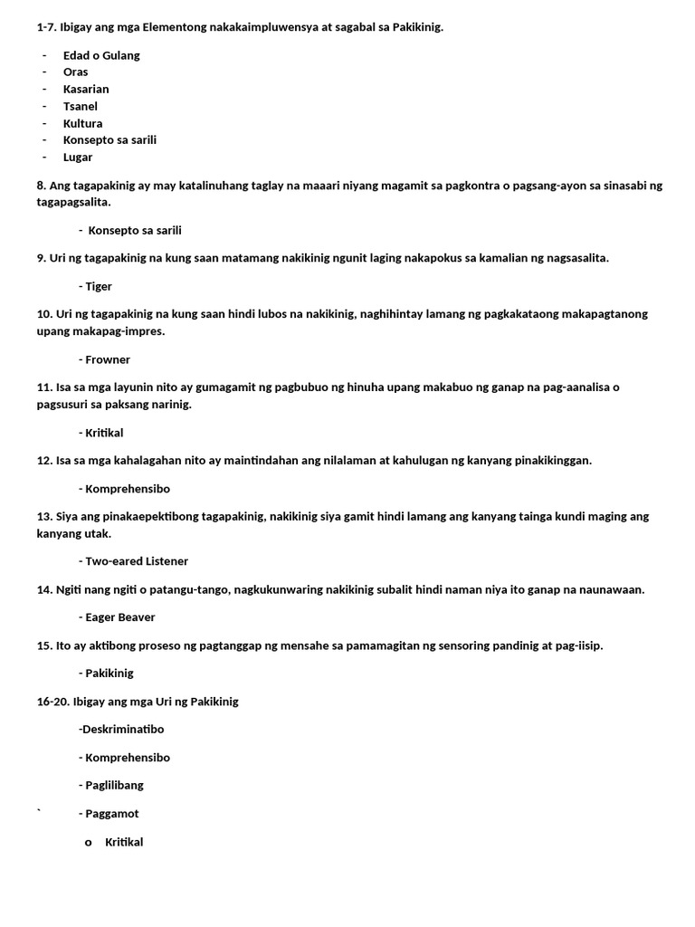 Quizz 6 (Final) | PDF