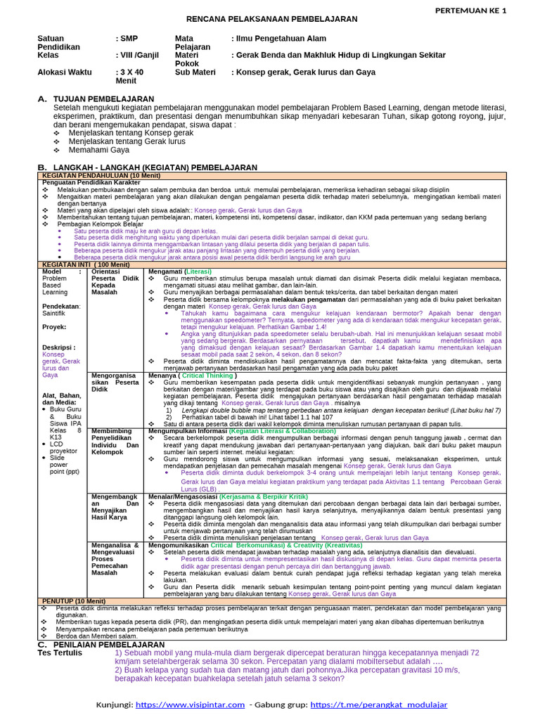 Contoh Ipa 8 | PDF